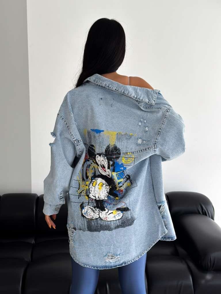 Oversized Disney Denim Jacket - UNBOX Basics